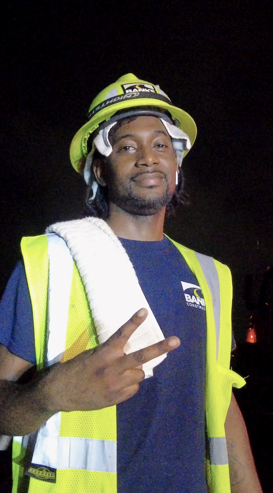 Paving Division Dump Man - Akeem Wright - Banks Construction Company, Asphalt Paving, South Carolina