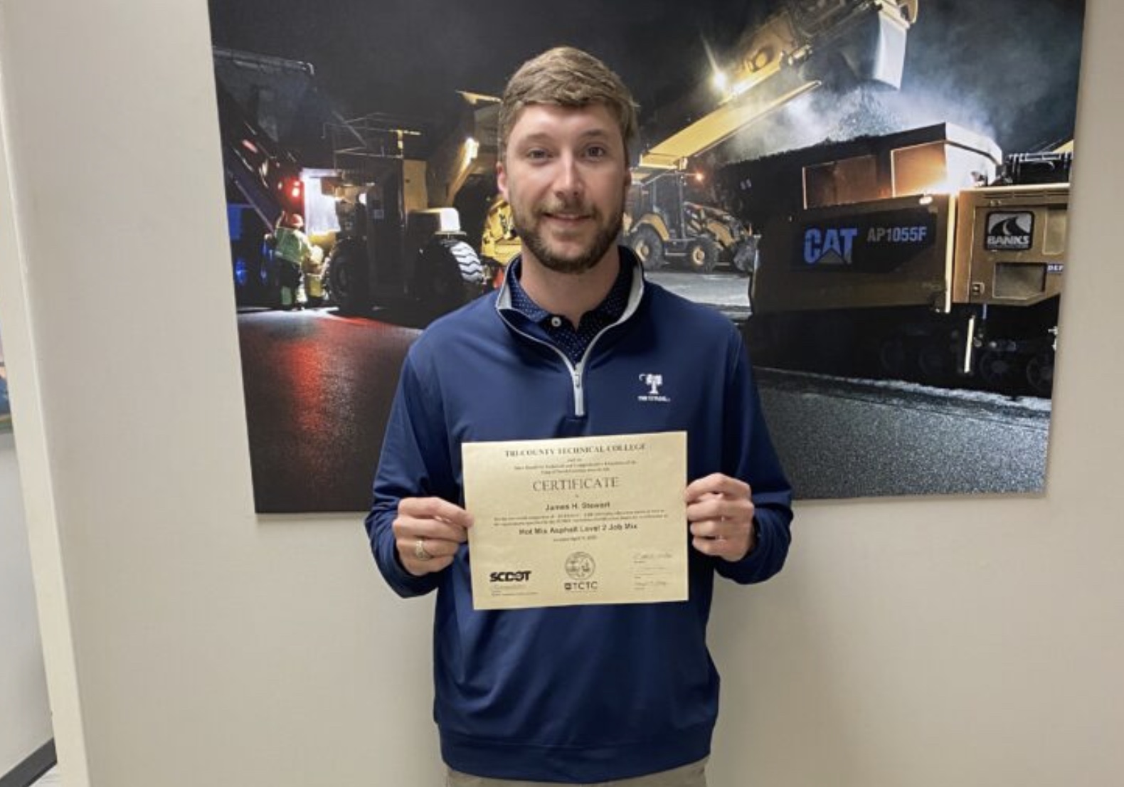 Jamie Stewart passes his QC exam! - Banks Construction Company, Asphalt ...
